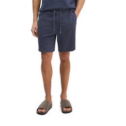Marc O'Polo Shorts MARC O'POLO "aus weichem Boucl&eacute;-Jersey", Herren, Gr. L, Normalgr&ouml;&szlig;en, blau (faded blau), Obermaterial: 64% Baumwolle, 36% Polyester, unifarben, loose fit kurz, Hosen Shorts