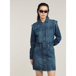 G-Star Raw G-STAR Damen Bodykleid "Biker Kleid"worn in sentry blau, Gr. M, Obermaterial: 80% Baumwolle, 20% Baumwolle, Kleider