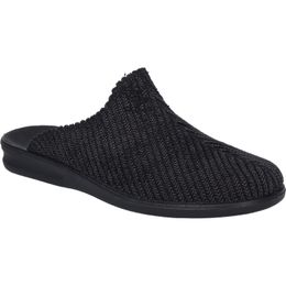 Hausschuh Josef Seibel "Belfort 123, schwarz", Herren, Gr. 40, schwarz, Obermaterial: 100% Textilmaterial TEXMAT., Schuhe Hausschuh