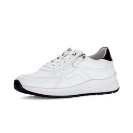 Sneaker Gabor "Sneaker low", Damen, Gr. 38,5, wei&szlig;, Schuhe Sneaker