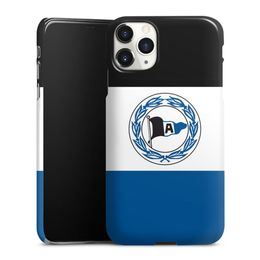 DeinDesign iPhone 11 Pro Max Handy Premium Case Smartphone Handyh&uuml;lle Schutzh&uuml;lle gl&auml;nzend Official Licensed Product Arminen Arminia Bielefeld Premium Case