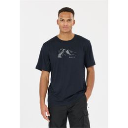 T-Shirt WHISTLER "Tulon", Jungen, Gr. 4XL, dunkelblau, 55% Polyester, 37% Polyester, 8% Elasthan, bedruckt, normal, Rundhals, Shirts T-Shirt, Komfort