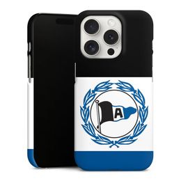 DeinDesign iPhone 15 Pro Handy Premium Case Smartphone Handyh&uuml;lle Schutzh&uuml;lle matt Official Licensed Product Arminen Arminia Bielefeld Premium Case
