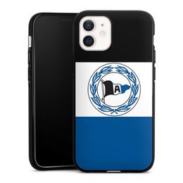 DeinDesign iPhone 12 Handy Silikon H&uuml;lle Case schwarz Handyh&uuml;lle Official Licensed Product Arminen Arminia Bielefeld
