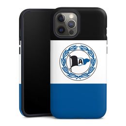 DeinDesign iPhone 12 Pro Handy Panzer Handyh&uuml;lle robuste Outdoor H&uuml;lle Schutzh&uuml;lle matt Official Licensed Product Arminen Arminia Bielefeld Tough Case