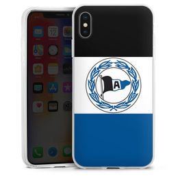 DeinDesign iPhone Xs Max Handy Silikon H&uuml;lle Case transparent Handyh&uuml;lle Official Licensed Product Arminen Arminia Bielefeld Silikon Case