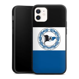 DeinDesign iPhone 12 mini Handy Premium Silikon H&uuml;lle Handyh&uuml;lle schwarz Case Official Licensed Product Arminen Arminia Bielefeld Silikon Premium Case