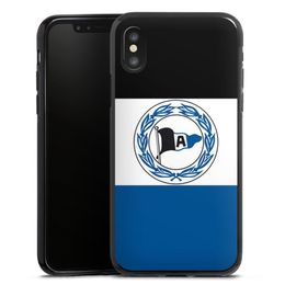 DeinDesign iPhone X Handy Silikon H&uuml;lle Case schwarz Handyh&uuml;lle Official Licensed Product Arminen Arminia Bielefeld