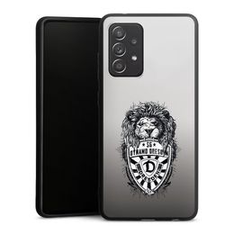 DeinDesign Galaxy A52s 5G Handy Premium Silikon H&uuml;lle Handyh&uuml;lle schwarz Case Lion Sg Dynamo Dresden Sgd Silikon Premium Case