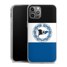 DeinDesign iPhone 12 Pro Max Handy Silikon H&uuml;lle Case transparent Handyh&uuml;lle Official Licensed Product Arminen Arminia Bielefeld Silikon Case