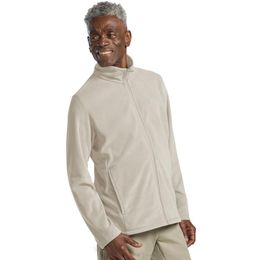 Fleecejacke Jack Wolfskin "TAUNUS FZ M", Herren, Gr. L (52), beige (palesand), Obermaterial: 100% Polyester. Futter: 100% Polyester, Jacken Fleecejacke