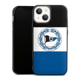 DeinDesign iPhone 13 Mini Handy Slim Case extra d&uuml;nn Silikon Handyh&uuml;lle schwarz H&uuml;lle Official Licensed Product Arminen Arminia Bielefeld Silikon Slim Case