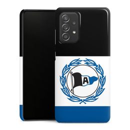 DeinDesign Galaxy A52s 5G Handy Premium Case Smartphone Handyh&uuml;lle Schutzh&uuml;lle gl&auml;nzend Arminen Official Licensed Product Arminia Bielefeld Premium Case