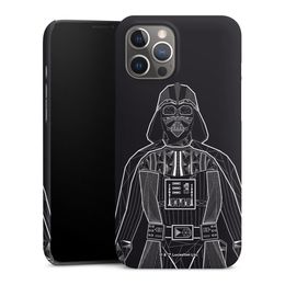 DeinDesign iPhone 12 Pro Max Handy Premium Case Smartphone Handyh&uuml;lle Schutzh&uuml;lle matt Black Darth Vader Star Wars Premium Case