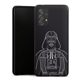 DeinDesign Galaxy A52s 5G Handy Silikon H&uuml;lle Case schwarz Handyh&uuml;lle Black Darth Vader Star Wars