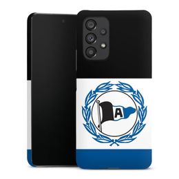 DeinDesign Galaxy A53 5G Handy Premium Case Smartphone Handyh&uuml;lle Schutzh&uuml;lle matt Arminia Bielefeld Official Licensed Product Arminen Premium Case