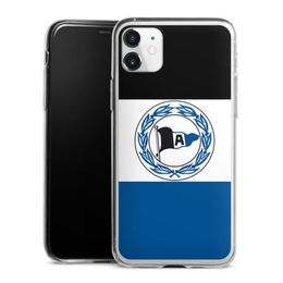 DeinDesign iPhone 11 Handy Slim Case Silikon Handyh&uuml;lle transparent H&uuml;lle extra d&uuml;nn Official Licensed Product Arminen Arminia Bielefeld Silikon Slim Case