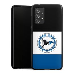 DeinDesign Galaxy A52s 5G Handy Silikon H&uuml;lle Case schwarz Handyh&uuml;lle Official Licensed Product Arminen Arminia Bielefeld