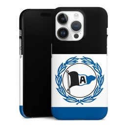 DeinDesign iPhone 14 Pro Handy Premium Case Smartphone Handyh&uuml;lle Schutzh&uuml;lle matt Official Licensed Product Arminen Arminia Bielefeld Premium Case
