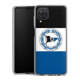 DeinDesign Galaxy A12 Handy Silikon H&uuml;lle Case transparent Handyh&uuml;lle Arminia Bielefeld Official Licensed Product Arminen Silikon Case