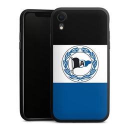 DeinDesign iPhone Xr Handy Premium Silikon H&uuml;lle Handyh&uuml;lle schwarz Case Official Licensed Product Arminen Arminia Bielefeld Silikon Premium Case