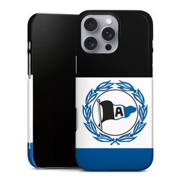 DeinDesign iPhone 16 Pro Max Handy Premium Case Smartphone Handyh&uuml;lle Schutzh&uuml;lle gl&auml;nzend Official Licensed Product Arminen Arminia Bielefeld Premium Case