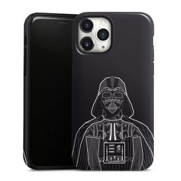 DeinDesign iPhone 11 Pro Handy Panzer Handyh&uuml;lle robuste Outdoor H&uuml;lle Schutzh&uuml;lle gl&auml;nzend Black Star Wars Darth Vader Tough Case