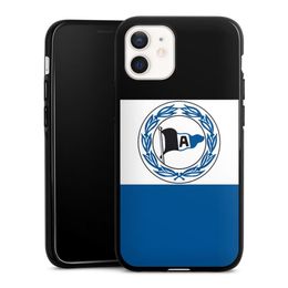 DeinDesign iPhone 12 mini Handy Silikon H&uuml;lle Case schwarz Handyh&uuml;lle Official Licensed Product Arminen Arminia Bielefeld