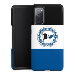 DeinDesign Galaxy S20 FE 5G Handy Panzer Handyh&uuml;lle robuste Outdoor H&uuml;lle Schutzh&uuml;lle gl&auml;nzend Arminen Official Licensed Product Arminia Bielefeld Tough Case