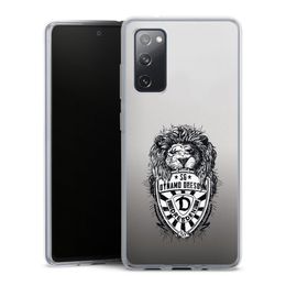 DeinDesign Galaxy S20 FE 5G Handy Silikon H&uuml;lle Case transparent Handyh&uuml;lle Sgd Lion Sg Dynamo Dresden Silikon Case