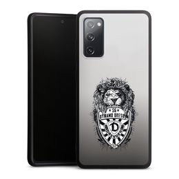 DeinDesign Galaxy S20 FE 5G Handy Premium Silikon H&uuml;lle Handyh&uuml;lle schwarz Case Sgd Lion Sg Dynamo Dresden Silikon Premium Case