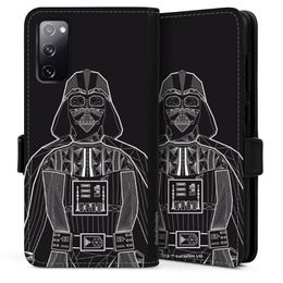 DeinDesign Galaxy S20 Handy Klapph&uuml;lle Handyh&uuml;lle aus Kunst Leder schwarz Flip Case Black Darth Vader Star Wars Sideflip mit Lasche