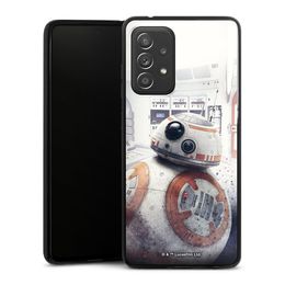 DeinDesign Galaxy A52s 5G Handy Slim Case extra d&uuml;nn Silikon Handyh&uuml;lle schwarz H&uuml;lle Robot Star Wars Merchandise Silikon Slim Case