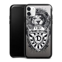 DeinDesign iPhone 11 Handy Silikon H&uuml;lle Case schwarz Handyh&uuml;lle Sgd Lion Sg Dynamo Dresden