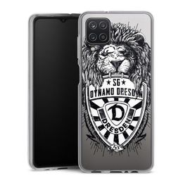 DeinDesign Galaxy A12 Handy Silikon H&uuml;lle Case transparent Handyh&uuml;lle Lion Sgd Sg Dynamo Dresden Silikon Case