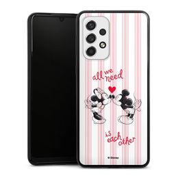 DeinDesign Galaxy A33 5G Handy Slim Case extra d&uuml;nn Silikon Handyh&uuml;lle schwarz H&uuml;lle Disney Love Silikon Slim Case
