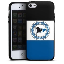 DeinDesign iPhone SE (2016-2019) Handy Silikon H&uuml;lle Case schwarz Handyh&uuml;lle Arminen Official Licensed Product Arminia Bielefeld