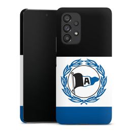 DeinDesign Galaxy A53 5G Handy Premium Case Smartphone Handyh&uuml;lle Schutzh&uuml;lle gl&auml;nzend Arminia Bielefeld Official Licensed Product Arminen Premium Case