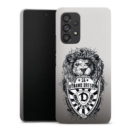 DeinDesign Galaxy A53 5G Handy Premium Case Smartphone Handyh&uuml;lle Schutzh&uuml;lle gl&auml;nzend Lion Sgd Sg Dynamo Dresden Premium Case