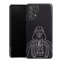 DeinDesign Galaxy A52s 5G Handy Premium Case Smartphone Handyh&uuml;lle Schutzh&uuml;lle gl&auml;nzend Darth Vader Star Wars Black Premium Case
