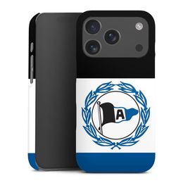 DeinDesign iPhone 17 Pro Handy Premium Case Smartphone Handyh&uuml;lle Schutzh&uuml;lle gl&auml;nzend Official Licensed Product Arminen Arminia Bielefeld Premium Case