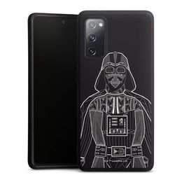 DeinDesign Galaxy S20 FE 5G Handy Premium Silikon H&uuml;lle Handyh&uuml;lle schwarz Case Darth Vader Star Wars Black Silikon Premium Case