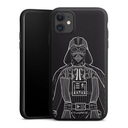 DeinDesign iPhone 11 Handy Premium Silikon H&uuml;lle Handyh&uuml;lle schwarz Case Darth Vader Star Wars Black Silikon Premium Case