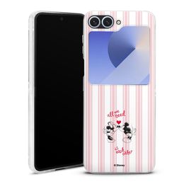 DeinDesign Galaxy Z Flip 6 Handy Hard Case Schutzh&uuml;lle transparent Smartphone Handy H&uuml;lle Disney Love Hard Case