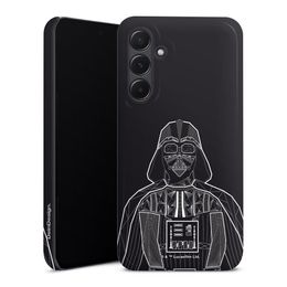 DeinDesign Galaxy A35 5G Handy Premium Case Smartphone Handyh&uuml;lle Schutzh&uuml;lle gl&auml;nzend Black Darth Vader Star Wars Premium Case