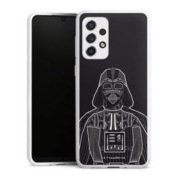 DeinDesign Galaxy A33 5G Handy Silikon H&uuml;lle Case wei&szlig; Handyh&uuml;lle Darth Vader Star Wars Black Silikon Case