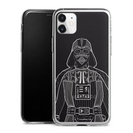 DeinDesign iPhone 11 Handy Slim Case Silikon Handyh&uuml;lle transparent H&uuml;lle extra d&uuml;nn Black Darth Vader Star Wars Silikon Slim Case
