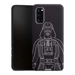 DeinDesign Galaxy S20 Handy Panzer Handyh&uuml;lle robuste Outdoor H&uuml;lle Schutzh&uuml;lle matt Black Darth Vader Star Wars Tough Case