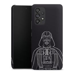 DeinDesign Galaxy A53 5G Handy Premium Case Smartphone Handyh&uuml;lle Schutzh&uuml;lle gl&auml;nzend Black Star Wars Darth Vader Premium Case