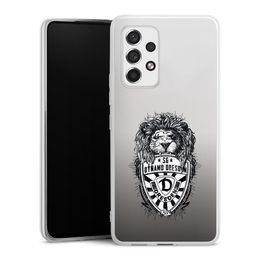 DeinDesign Galaxy A53 5G Handy Silikon H&uuml;lle Case transparent Handyh&uuml;lle Sgd Lion Sg Dynamo Dresden Silikon Case